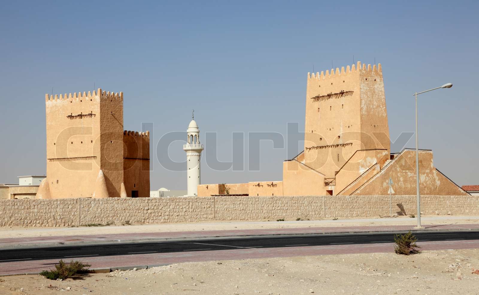 Historic buildings in Doha, Qatar, Middle East | Stock image | Colourbox