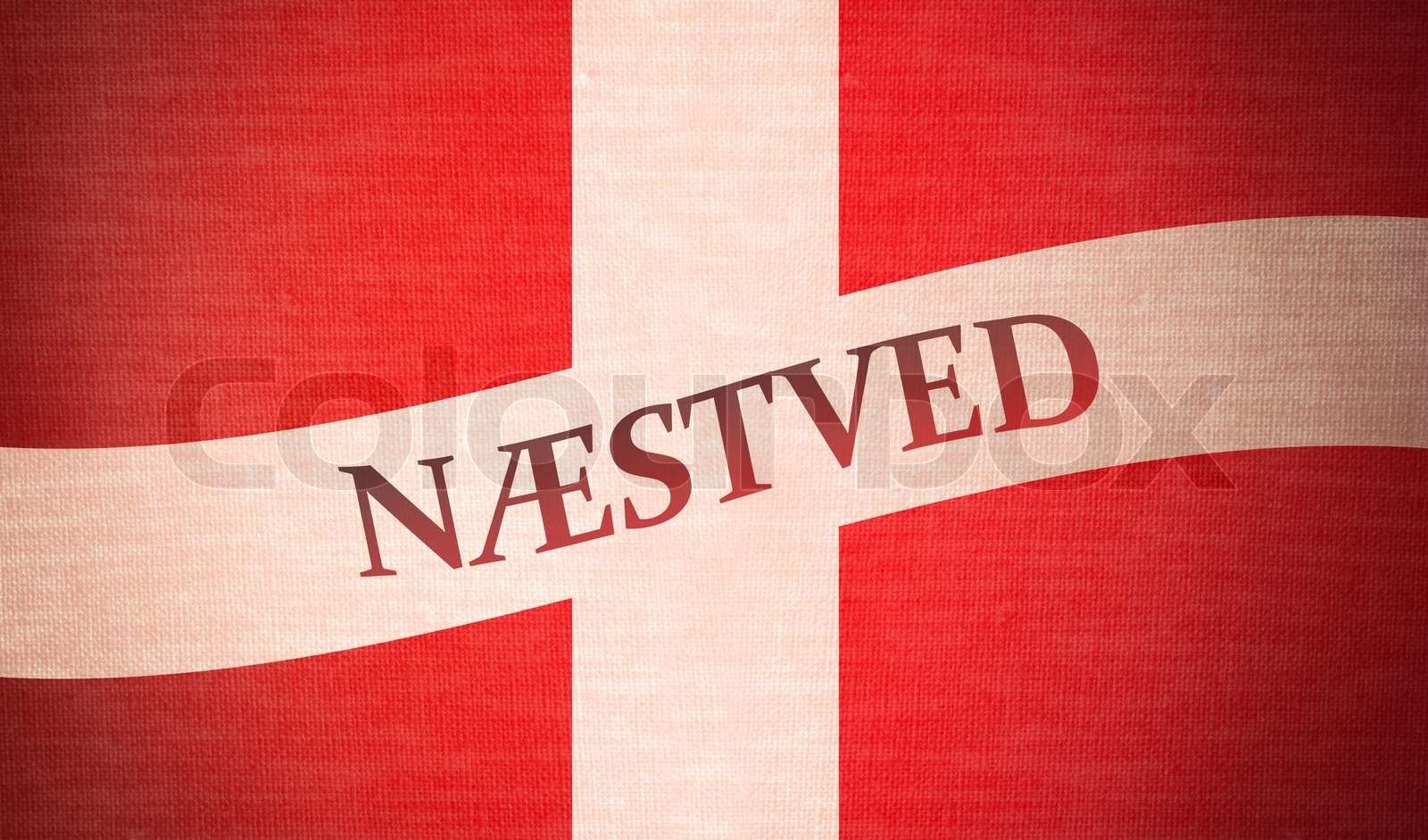 Næstved flag from Denmark | Stock image | Colourbox