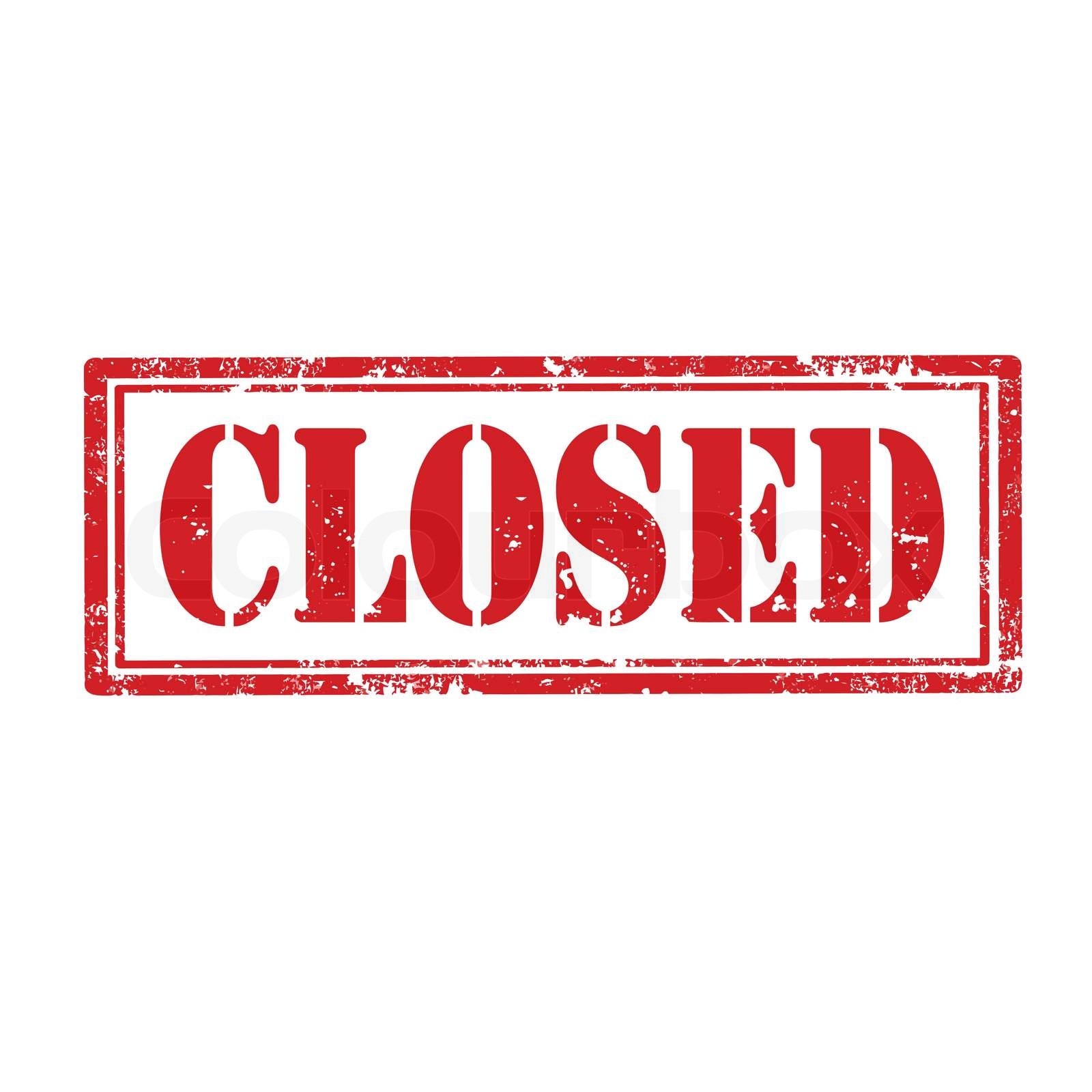 geschlossen-Stempel | Stock-Vektor | Colourbox