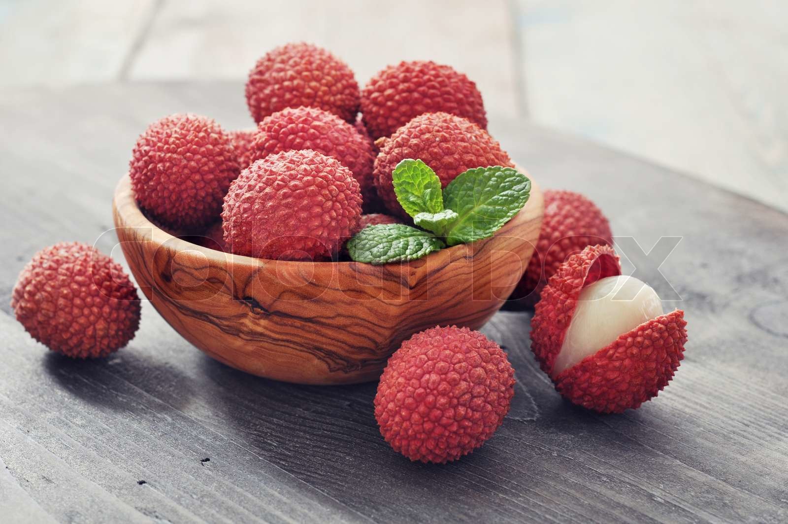 Fresh lychee | Stock image | Colourbox