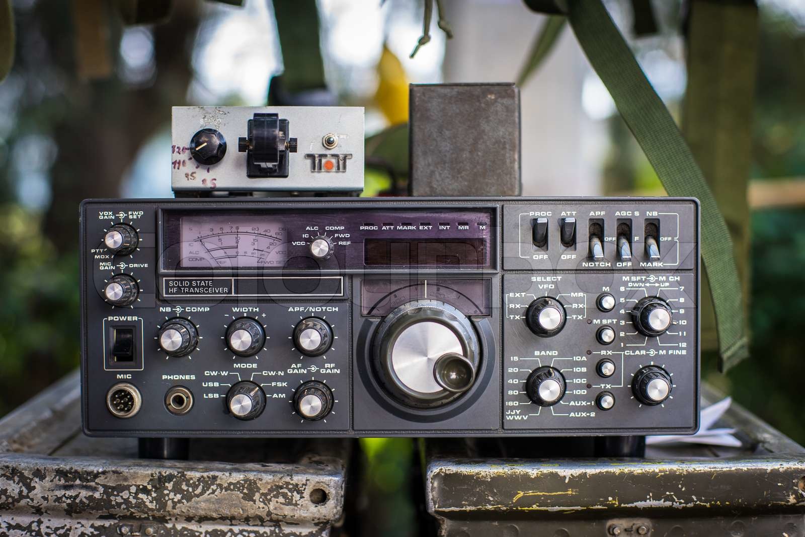 Military radio | Stock image | Colourbox