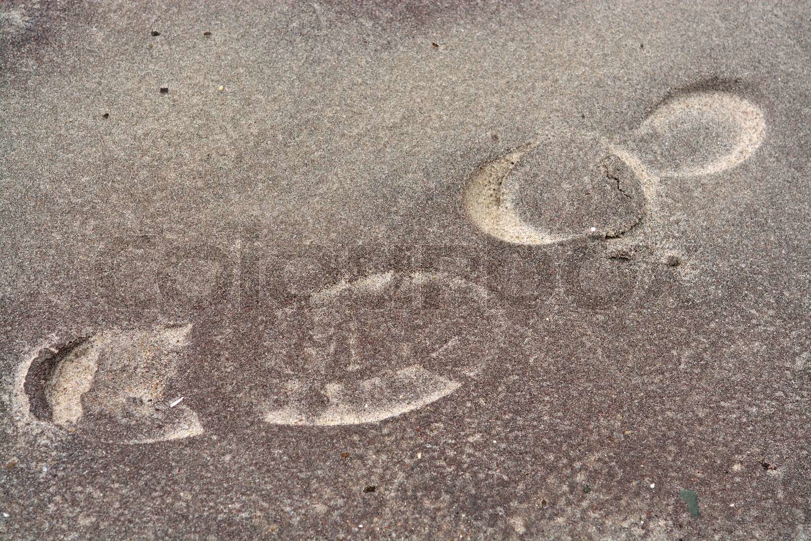 Fodspor i sandet | Stock foto | Colourbox