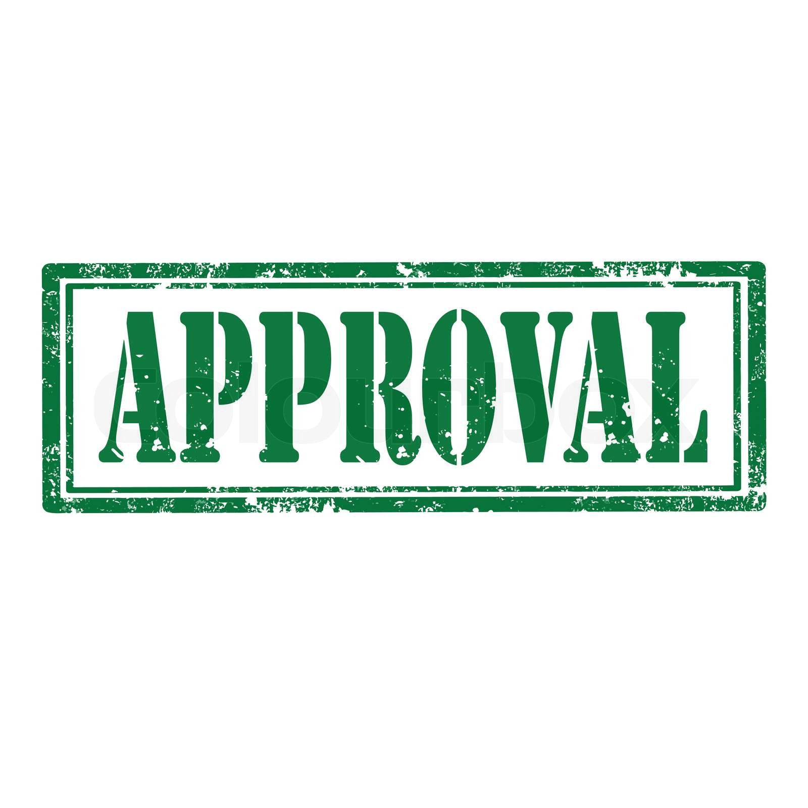 Approval-stamp | Stock vector | Colourbox