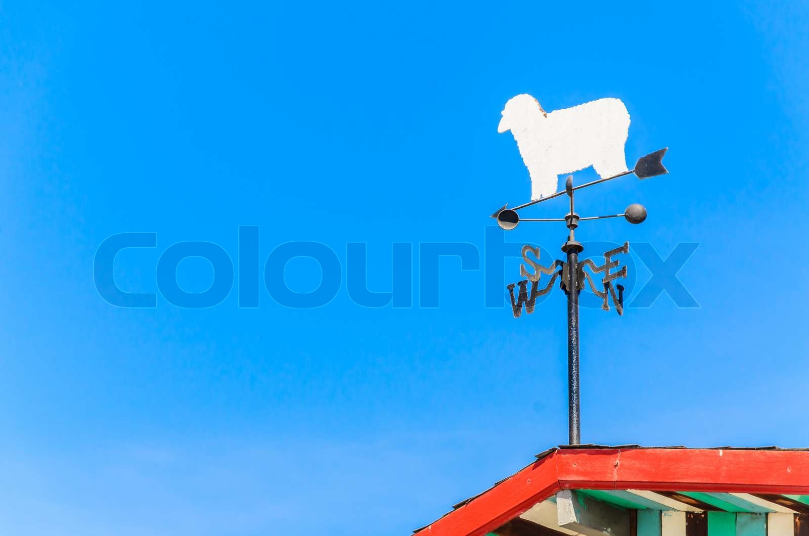 Weather vane compass | Stock image | Colourbox