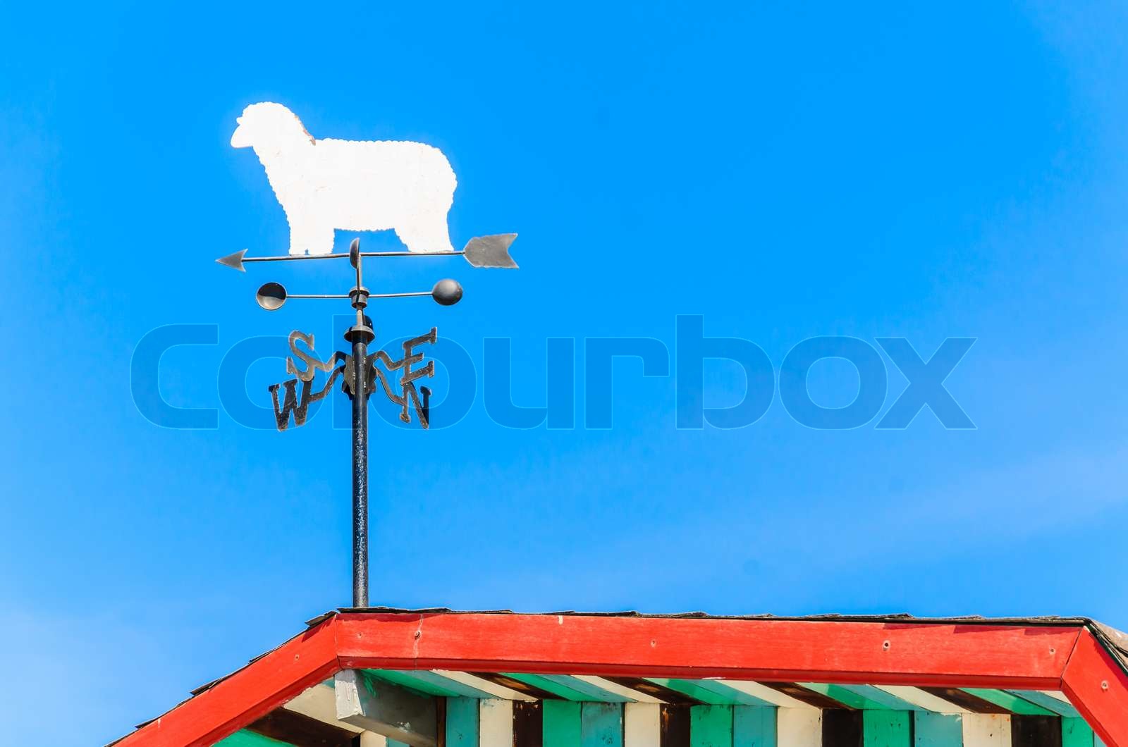 Weather vane compass | Stock image | Colourbox