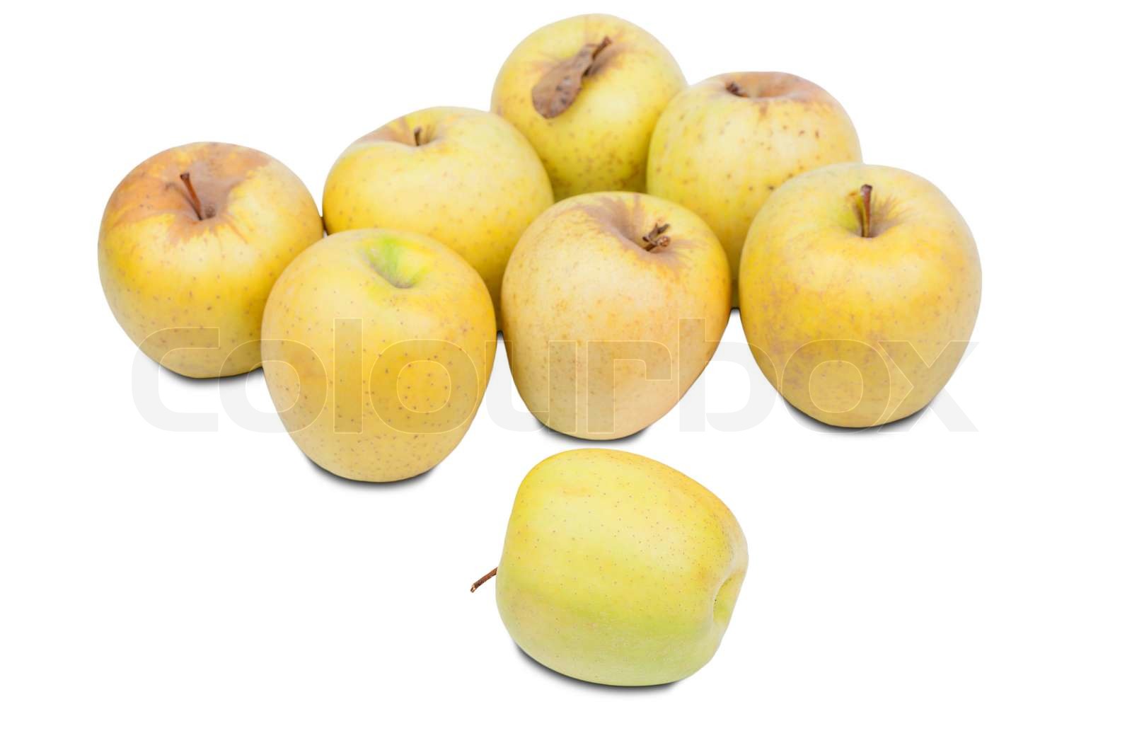 mehrere gelbe Äpfel | Stock Bild | Colourbox