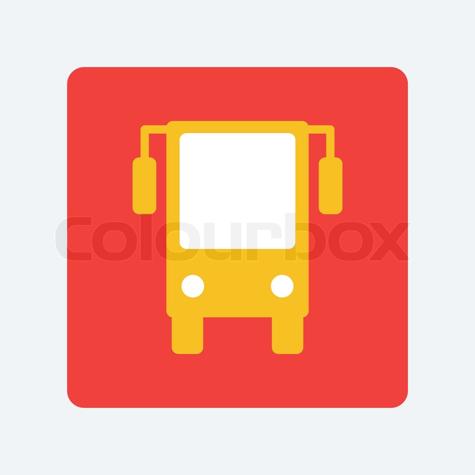 bus, tegning, pil | Stock vektor | Colourbox