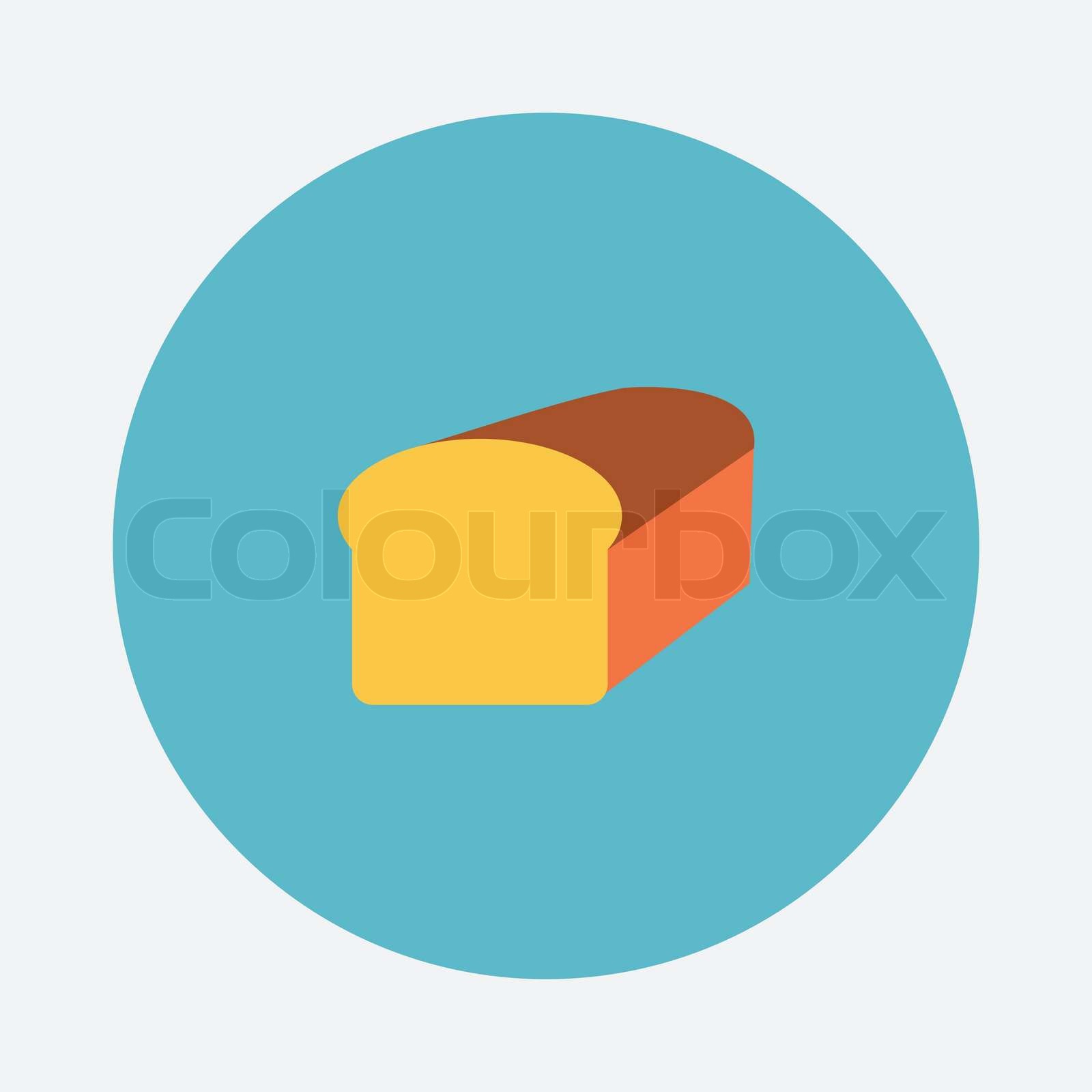 brot, toast, icon | Stock-Vektor | Colourbox