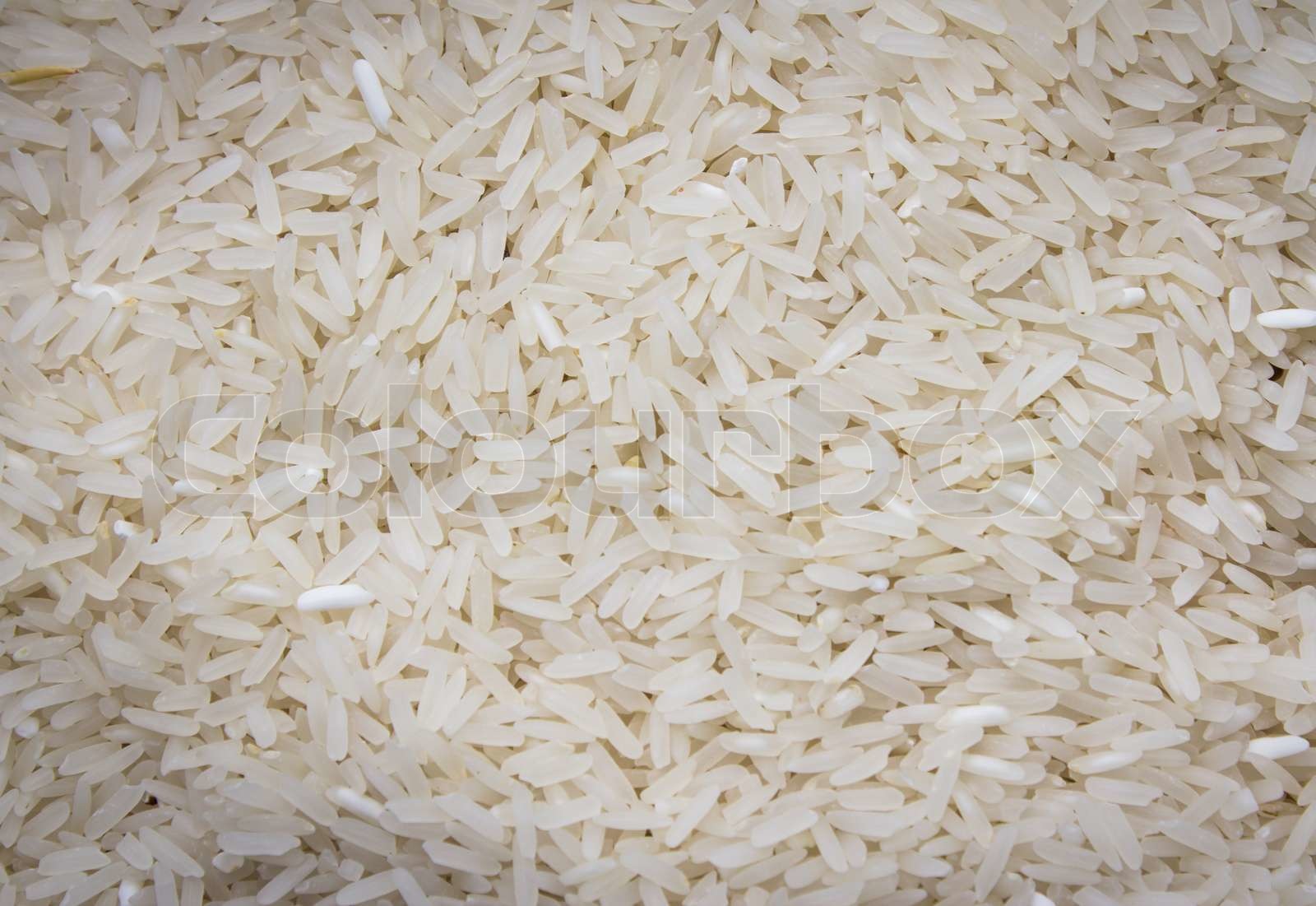 weiße lange Reis Hintergrund, ungekocht rohe Getreide, Makro closeup ...