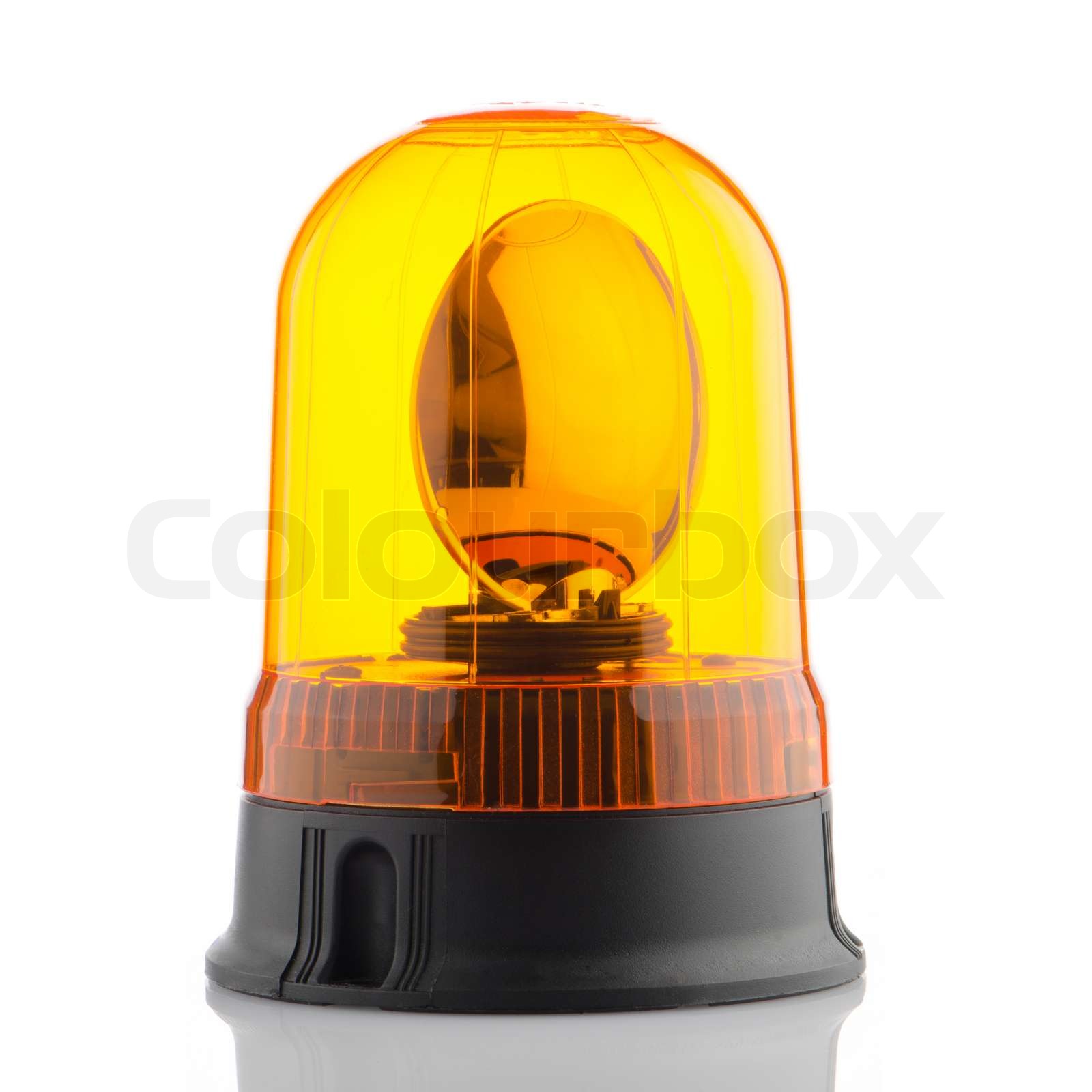 Orange rotating beacon | Stock image | Colourbox