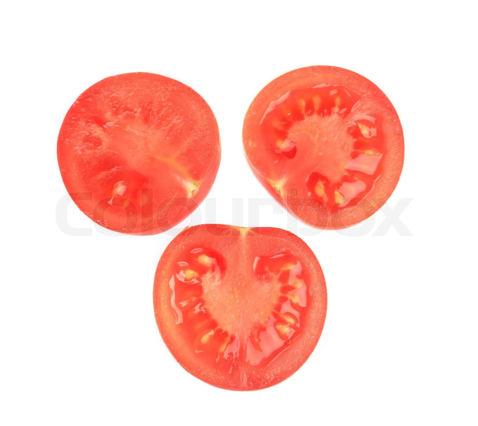 frische rote Tomaten in Scheiben geschnitten. | Stock Bild | Colourbox