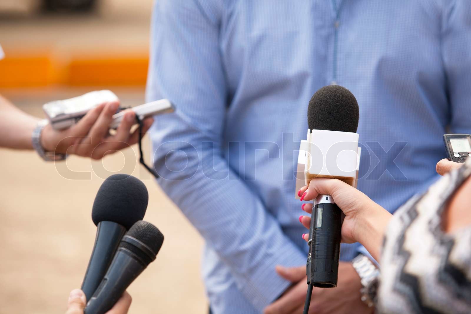 Media interview | Stock image | Colourbox