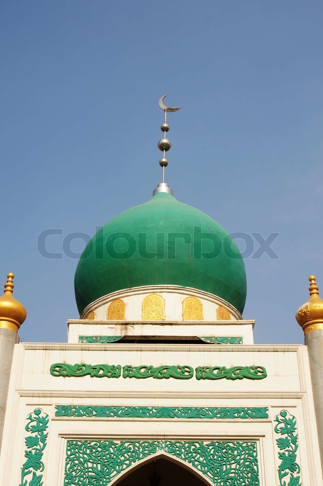 Green Mosque | Stock image | Colourbox