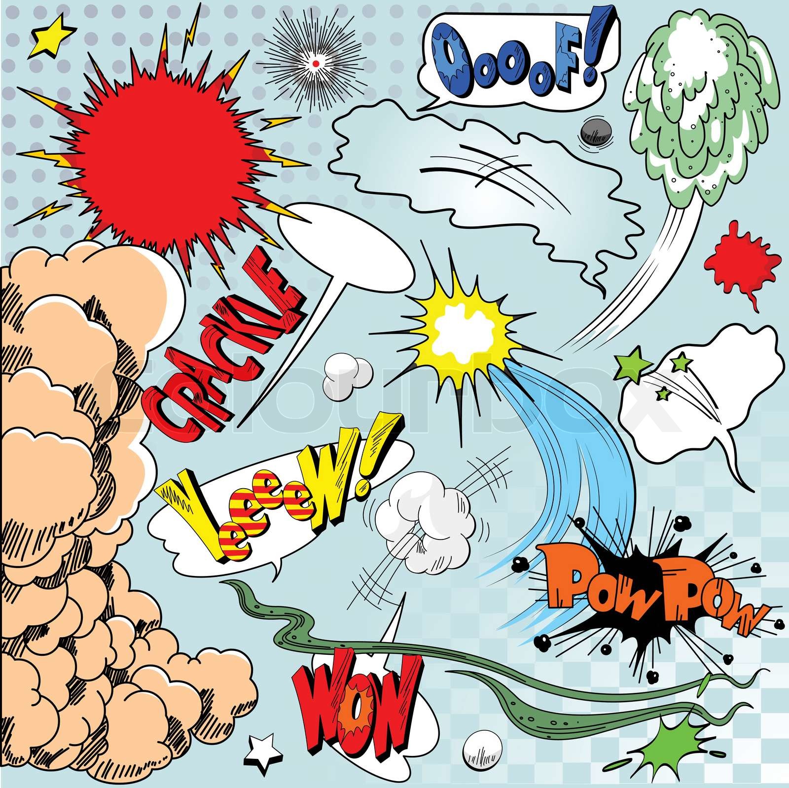 Set of comic elements | Stock vector | Colourbox