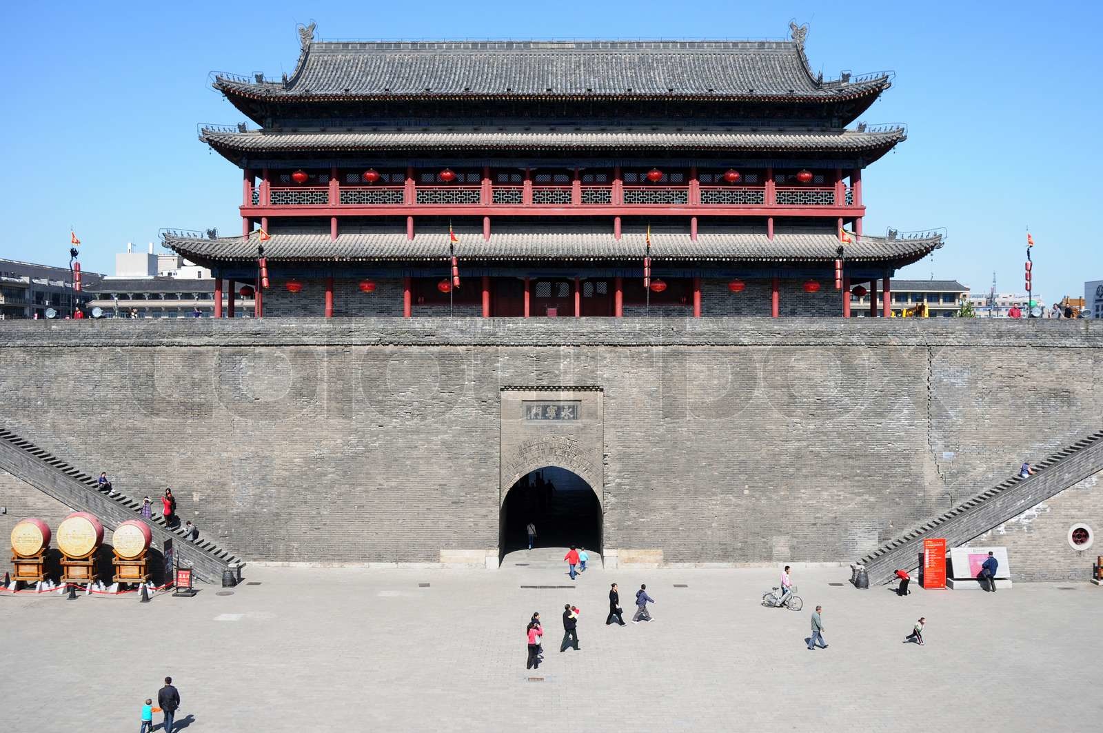 Ancient city wall of Xian, China | Stock image | Colourbox