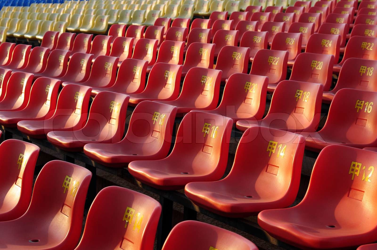 Row of chairs | Stock image | Colourbox