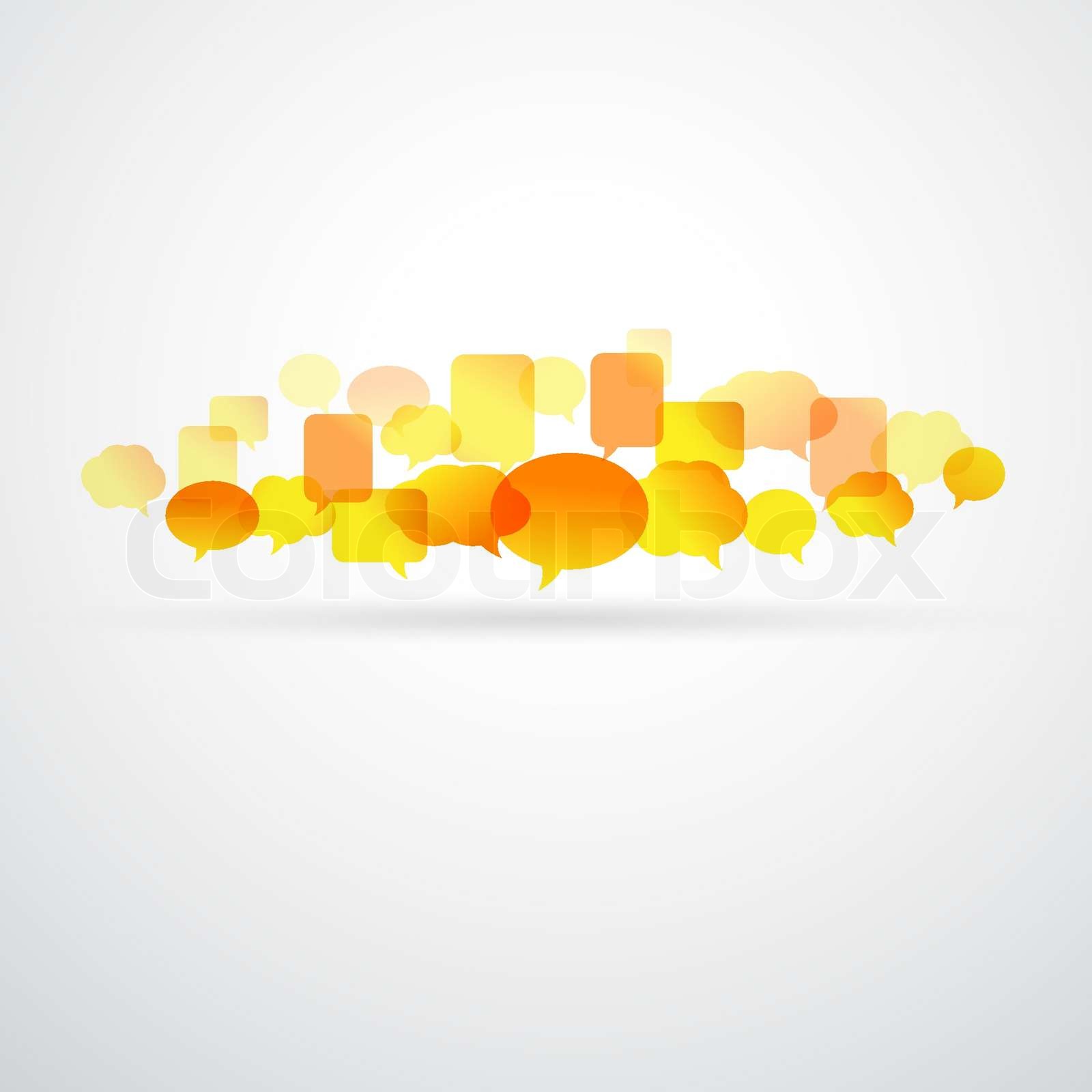 sprechen, ansprache, sinnbild | Stock-Vektor | Colourbox