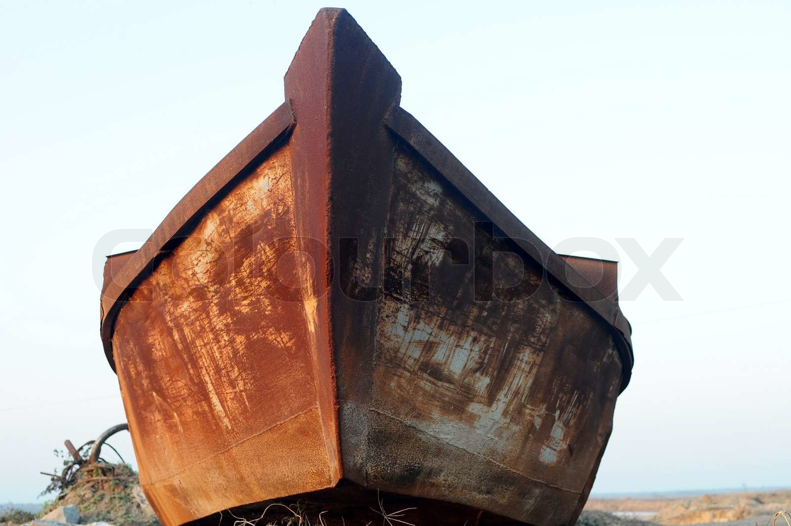 Old iron boat | Stock image | Colourbox