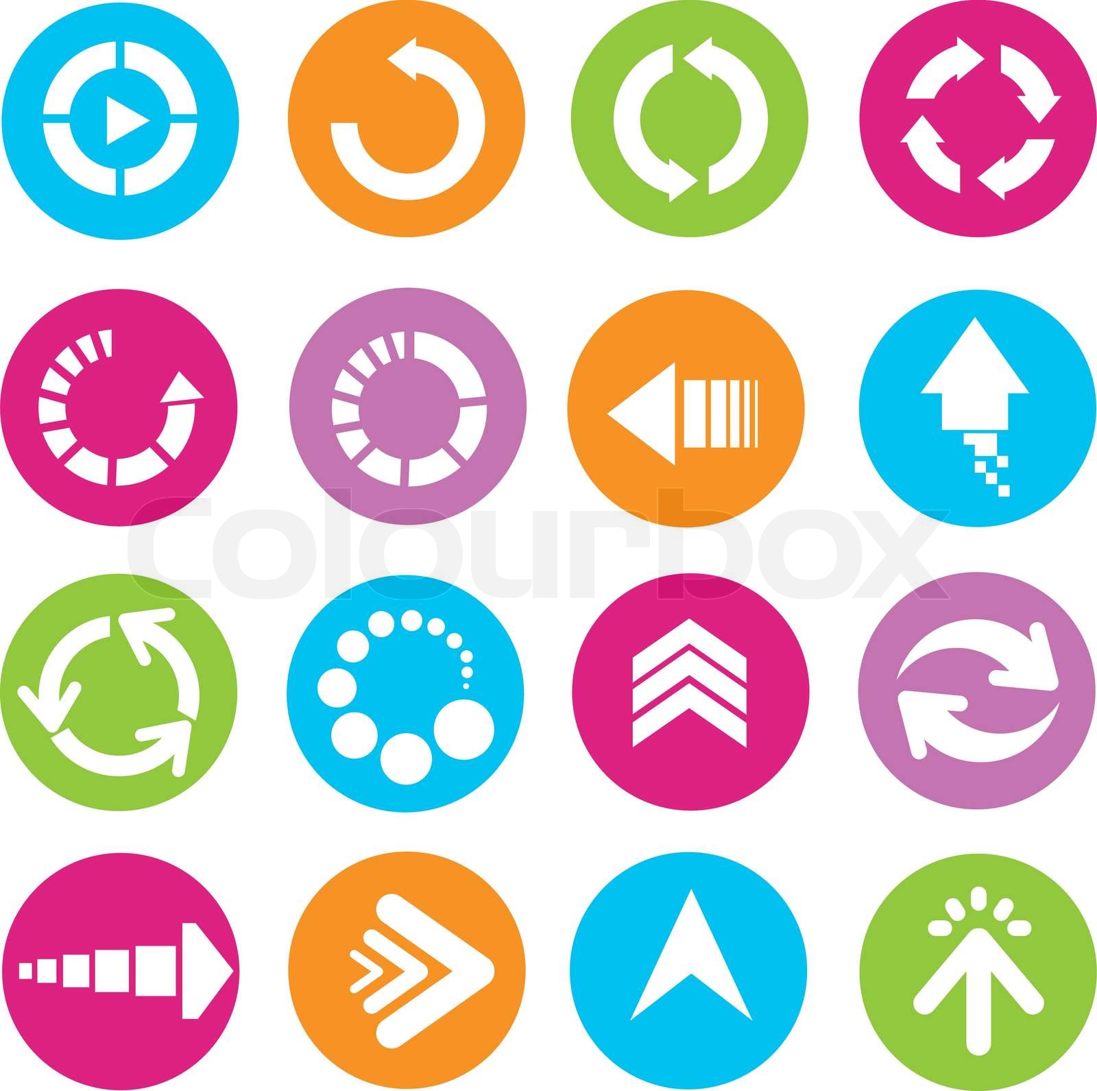 pfeil, rund, frisch | Stock-Vektor | Colourbox