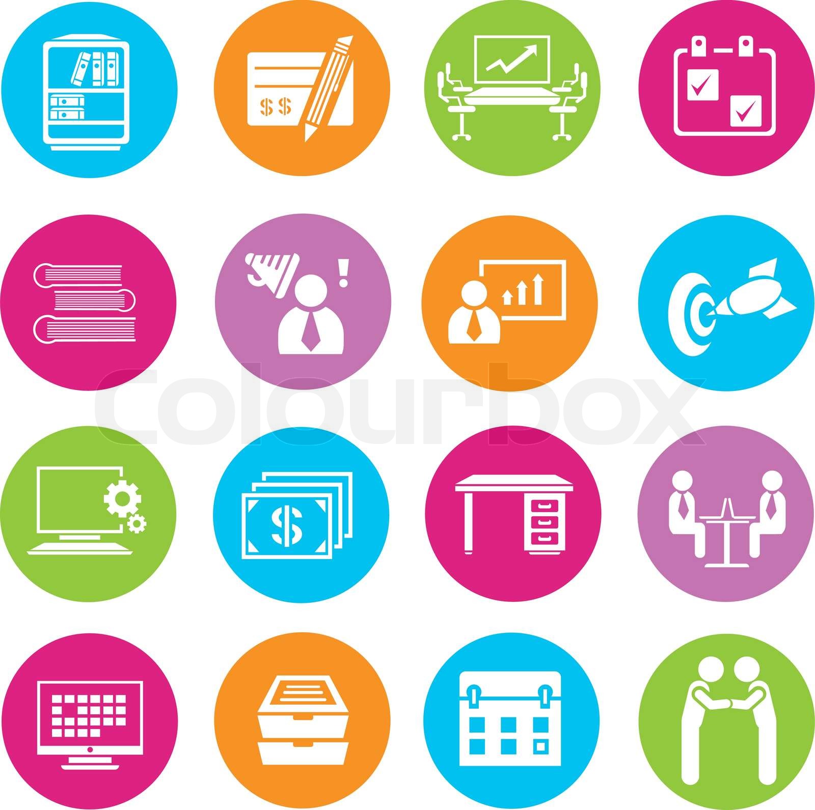 business buttons | Stock vector | Colourbox