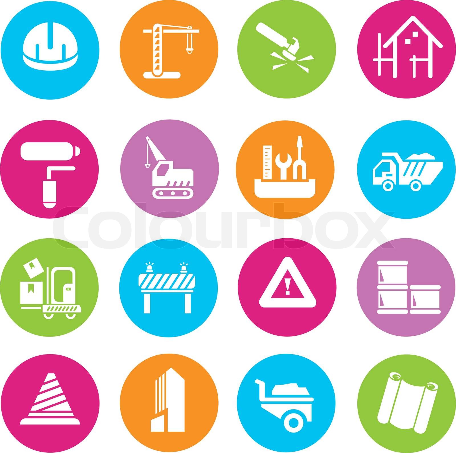 engineering buttons | Stock vector | Colourbox