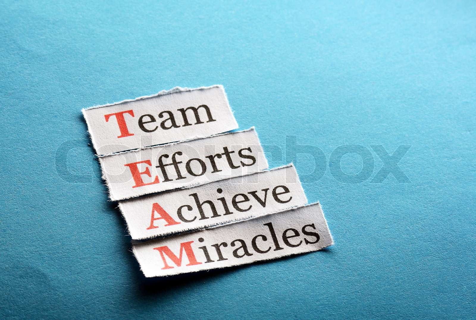 team paper | Stock image | Colourbox