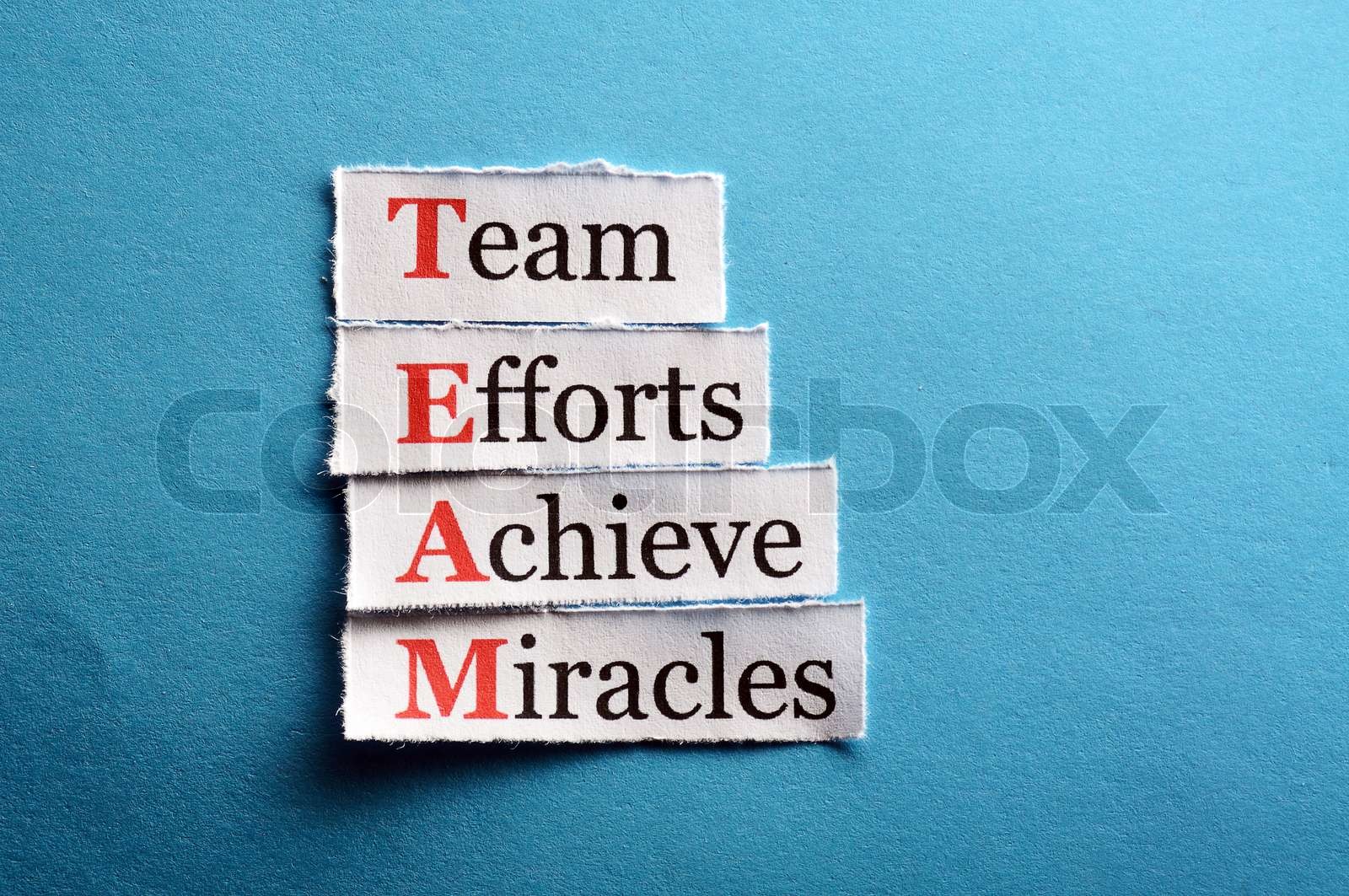 team paper | Stock image | Colourbox