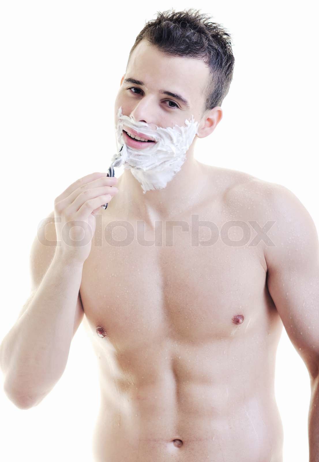 man shave | Stock image | Colourbox