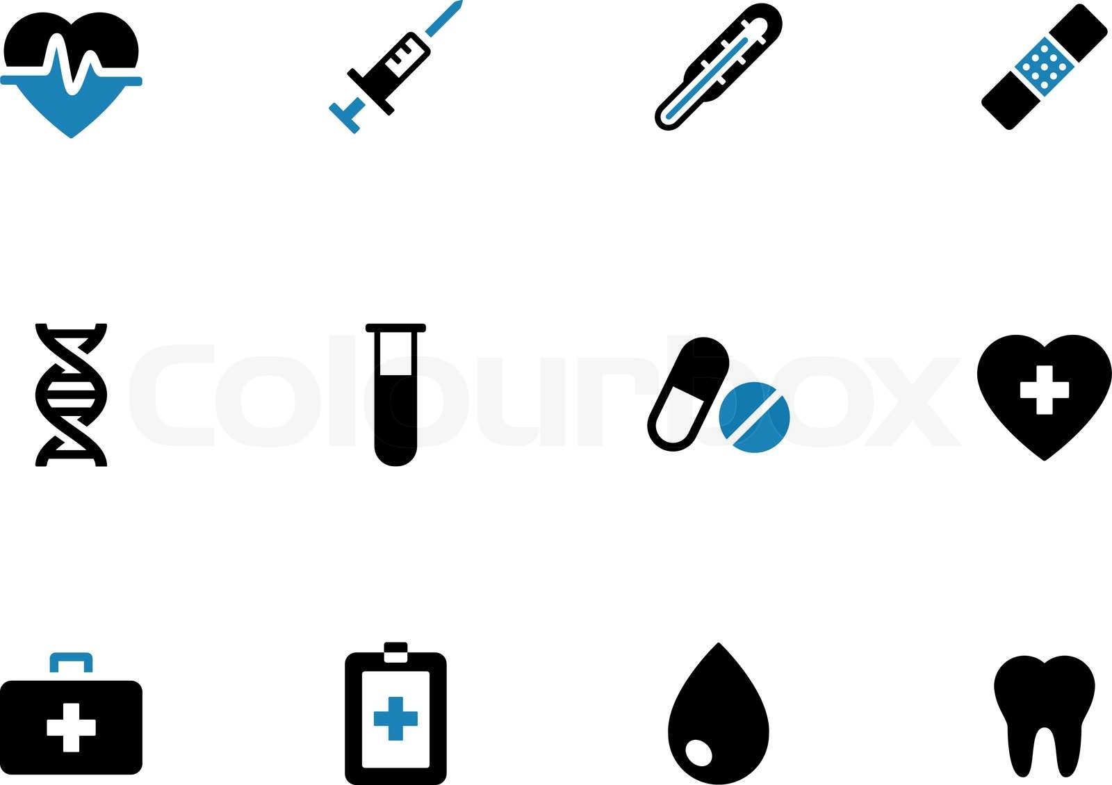 piktogram, medicin, helbred | Stock vektor | Colourbox