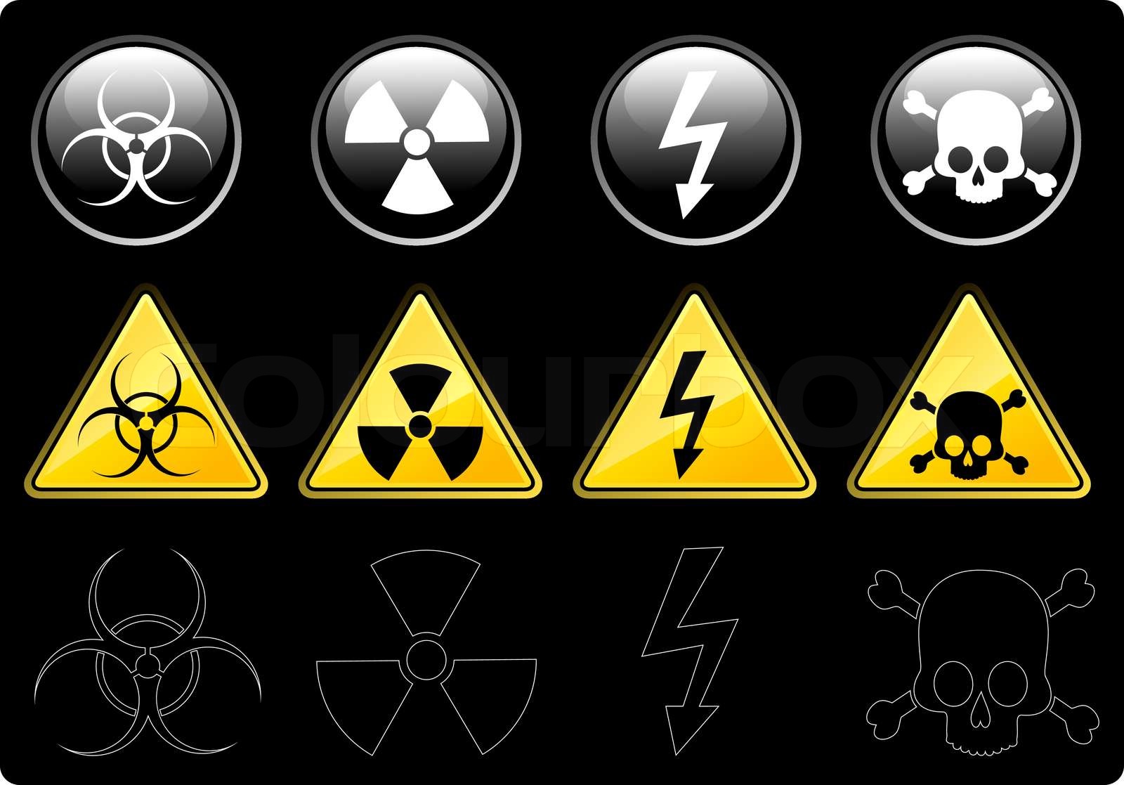 Danger Signs | Stock vector | Colourbox