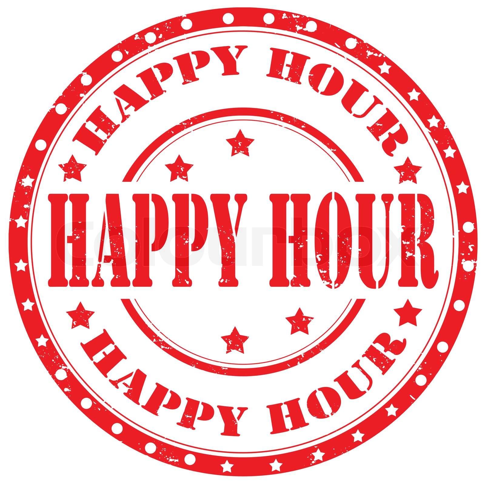 Happy Hour-stamp | Stock vector | Colourbox