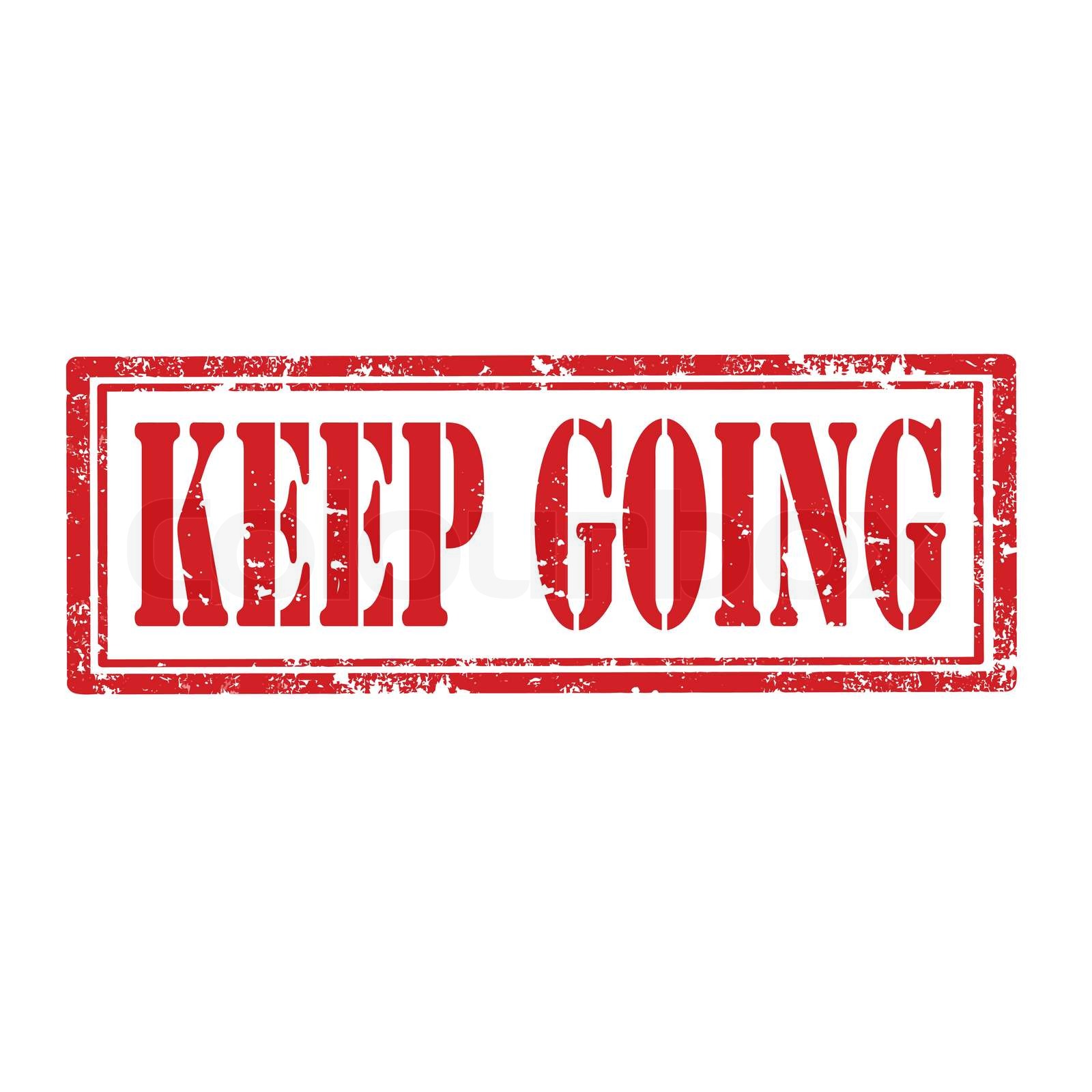 Keep Going-stamp | Stock vector | Colourbox
