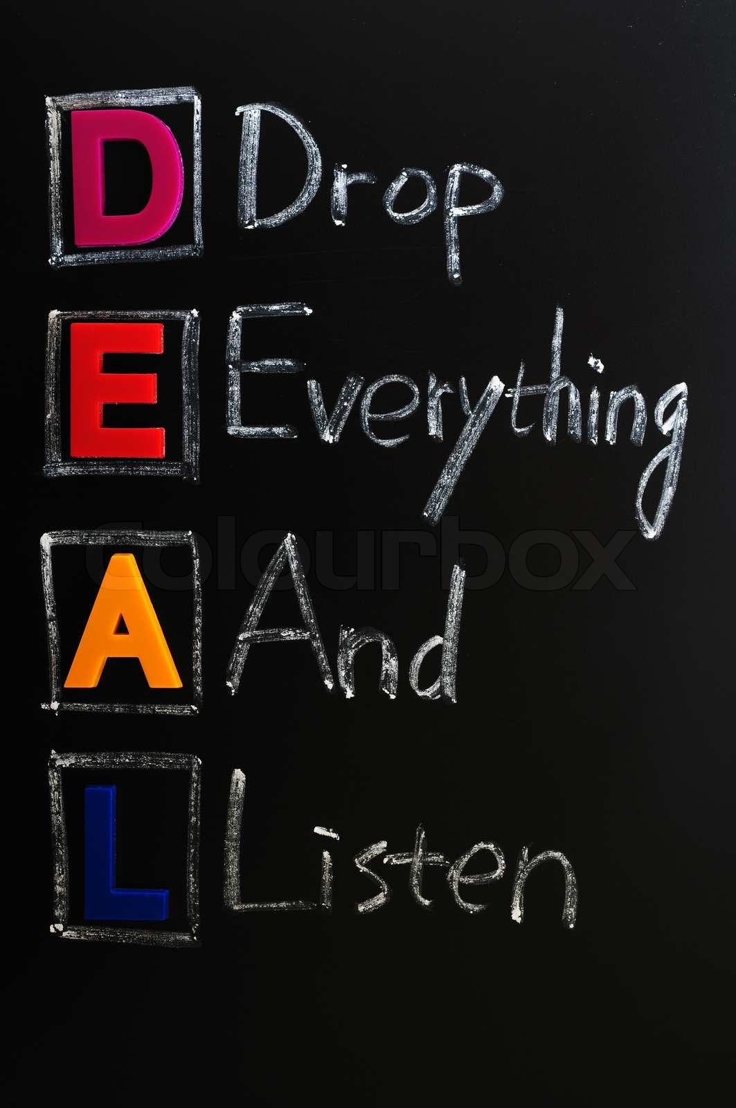 DEAL acronym | Stock image | Colourbox