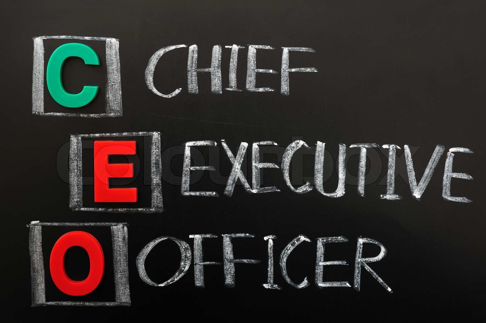 Acronym of CEO - Chief Executive Officer | Stock image | Colourbox