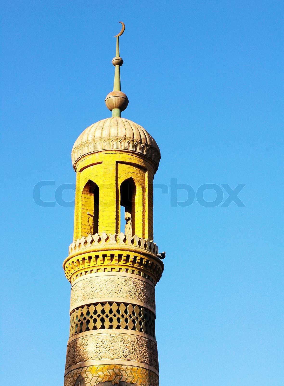 Yellow roof of a famous mosque | Stock image | Colourbox