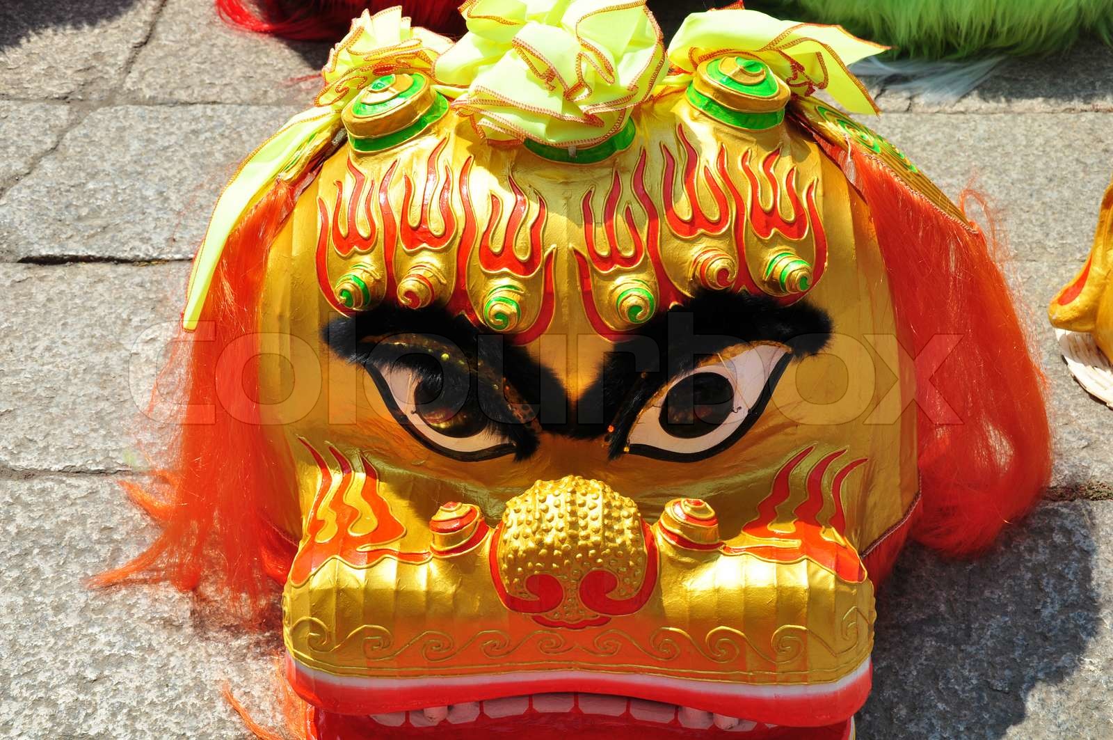 Lion dance mask | Stock image | Colourbox