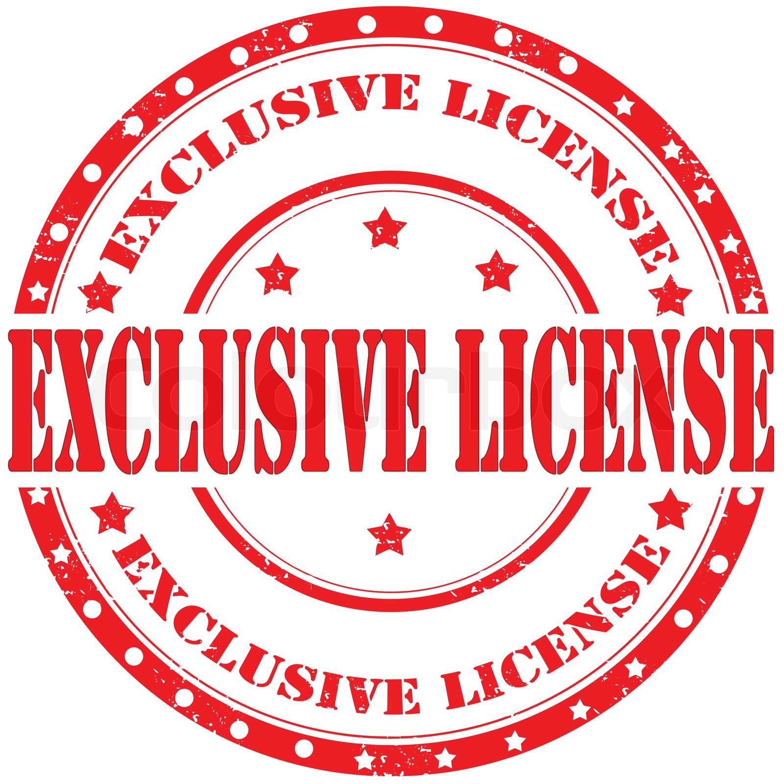 Exclusive License-stamp | Stock vector | Colourbox