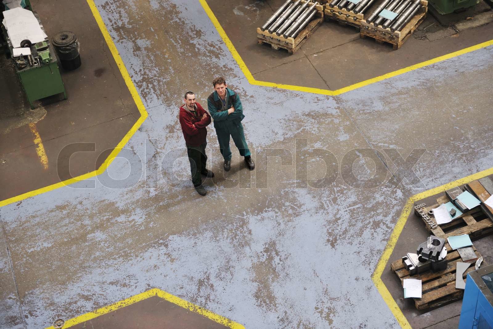 industry workers people in factory | Stock image | Colourbox