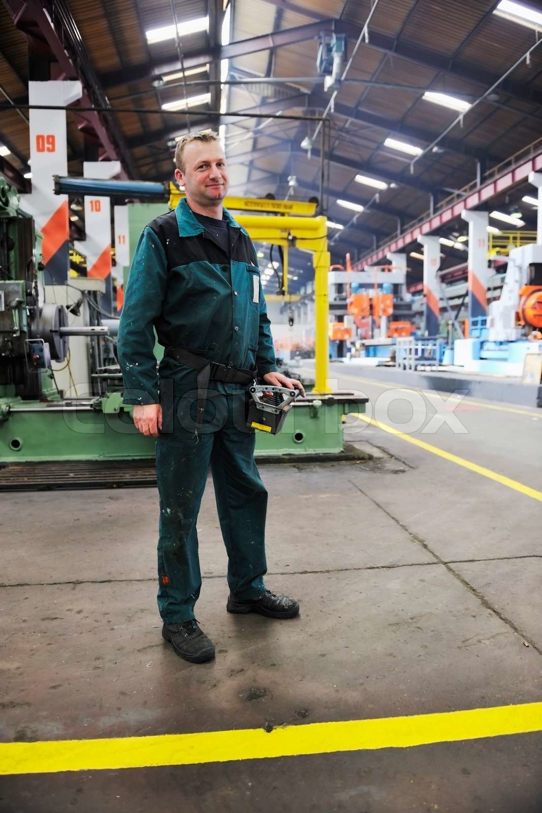 workers people in factory | Stock image | Colourbox