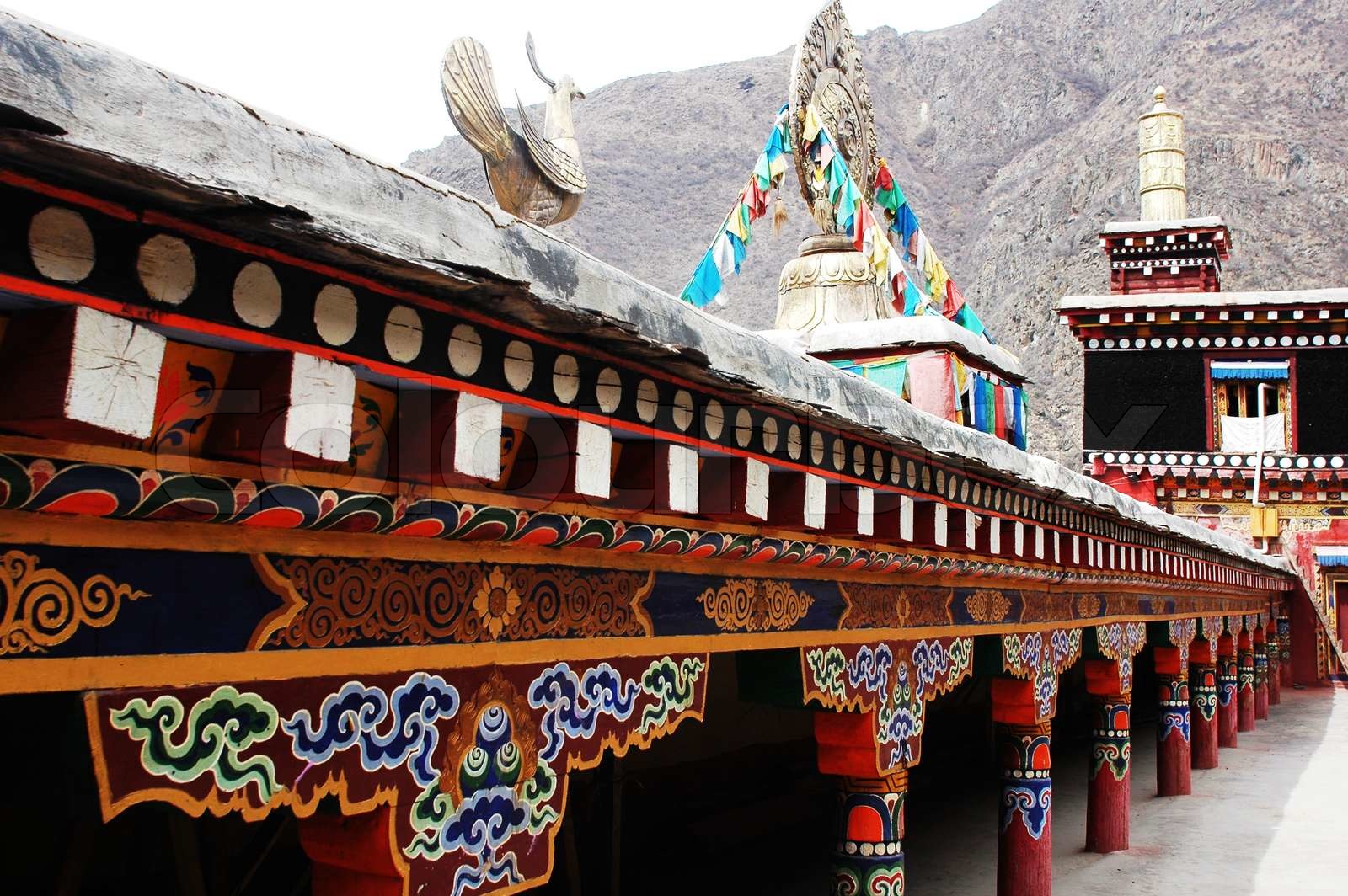 Tibetan lamasery | Stock image | Colourbox