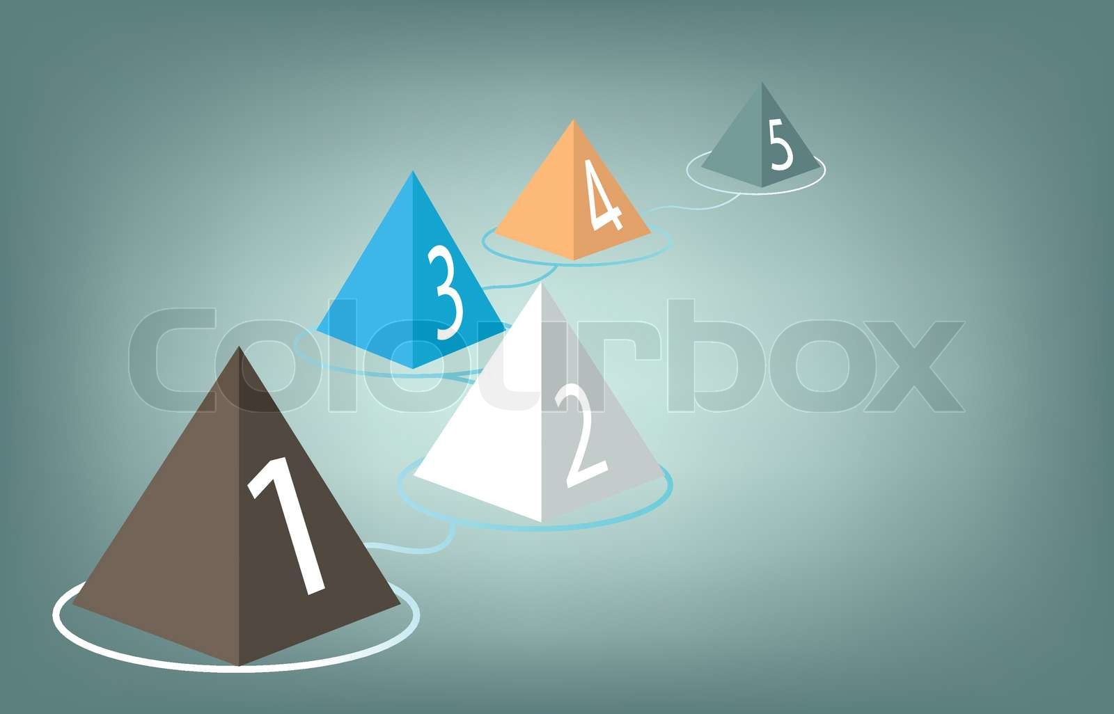 infographics business triangle | Stock vector | Colourbox