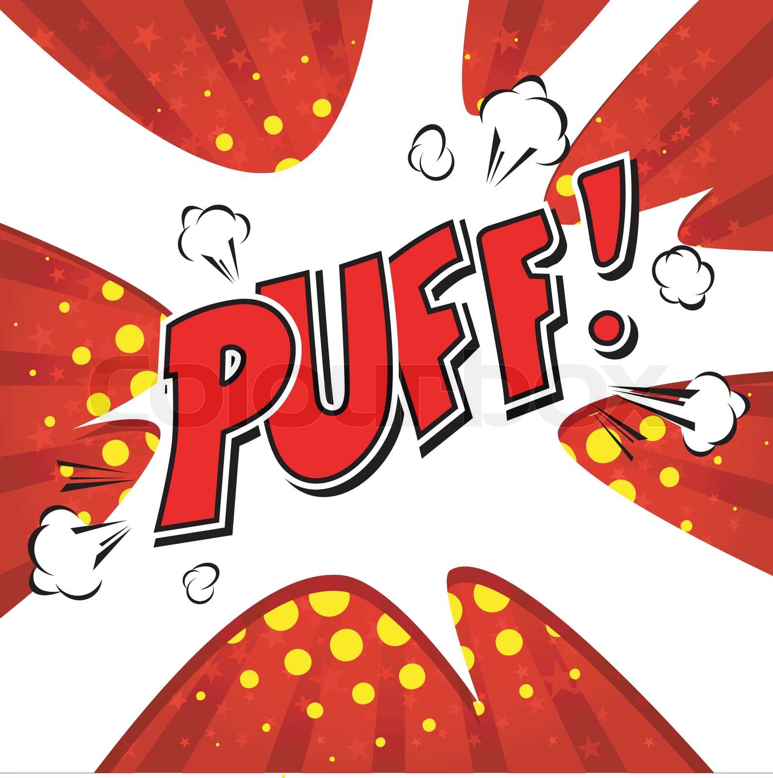 Puff! Comic Speech Bubble, Cartoon. | Stock vector | Colourbox