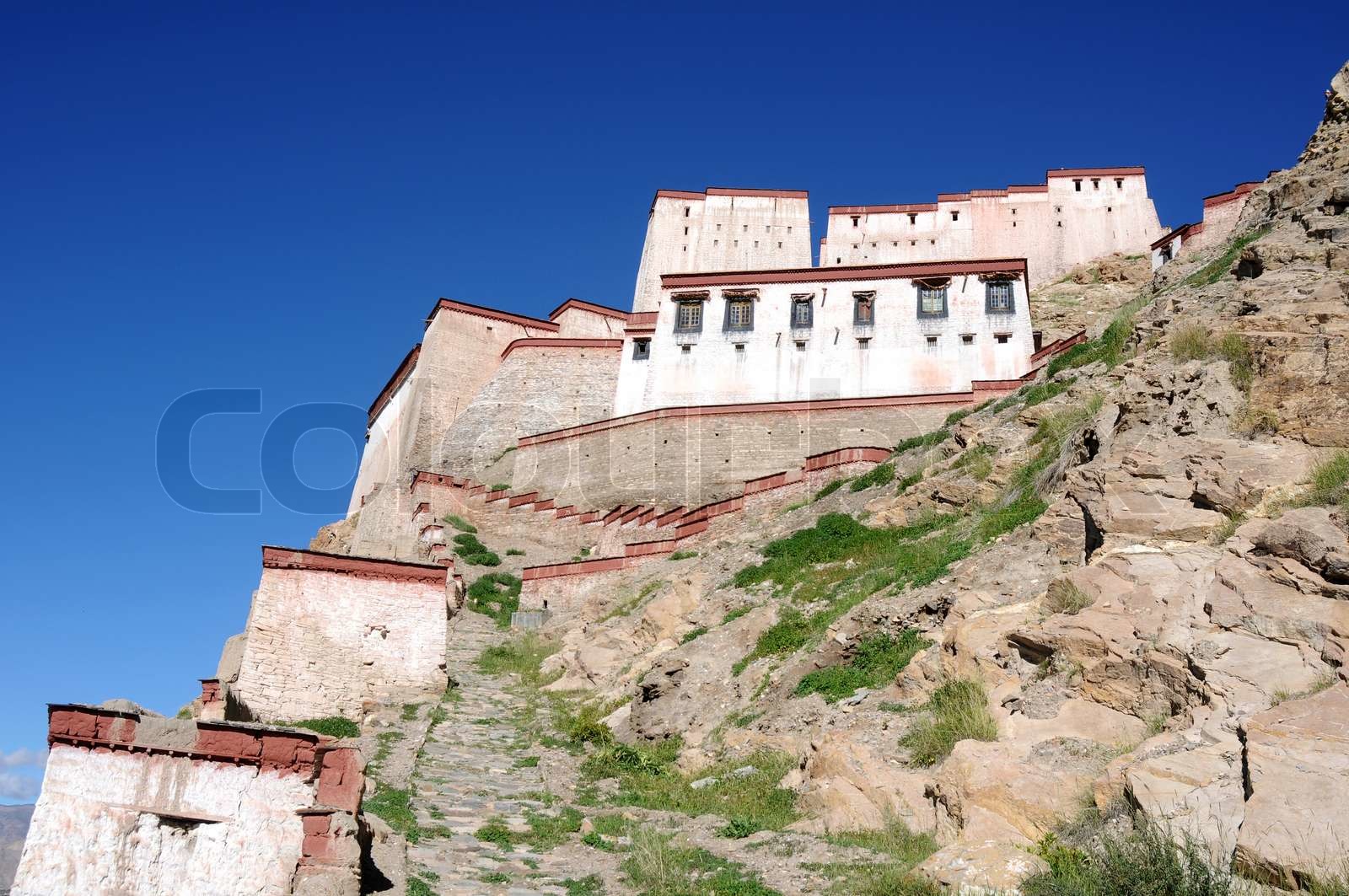 Ancient Tibetan castle | Stock image | Colourbox