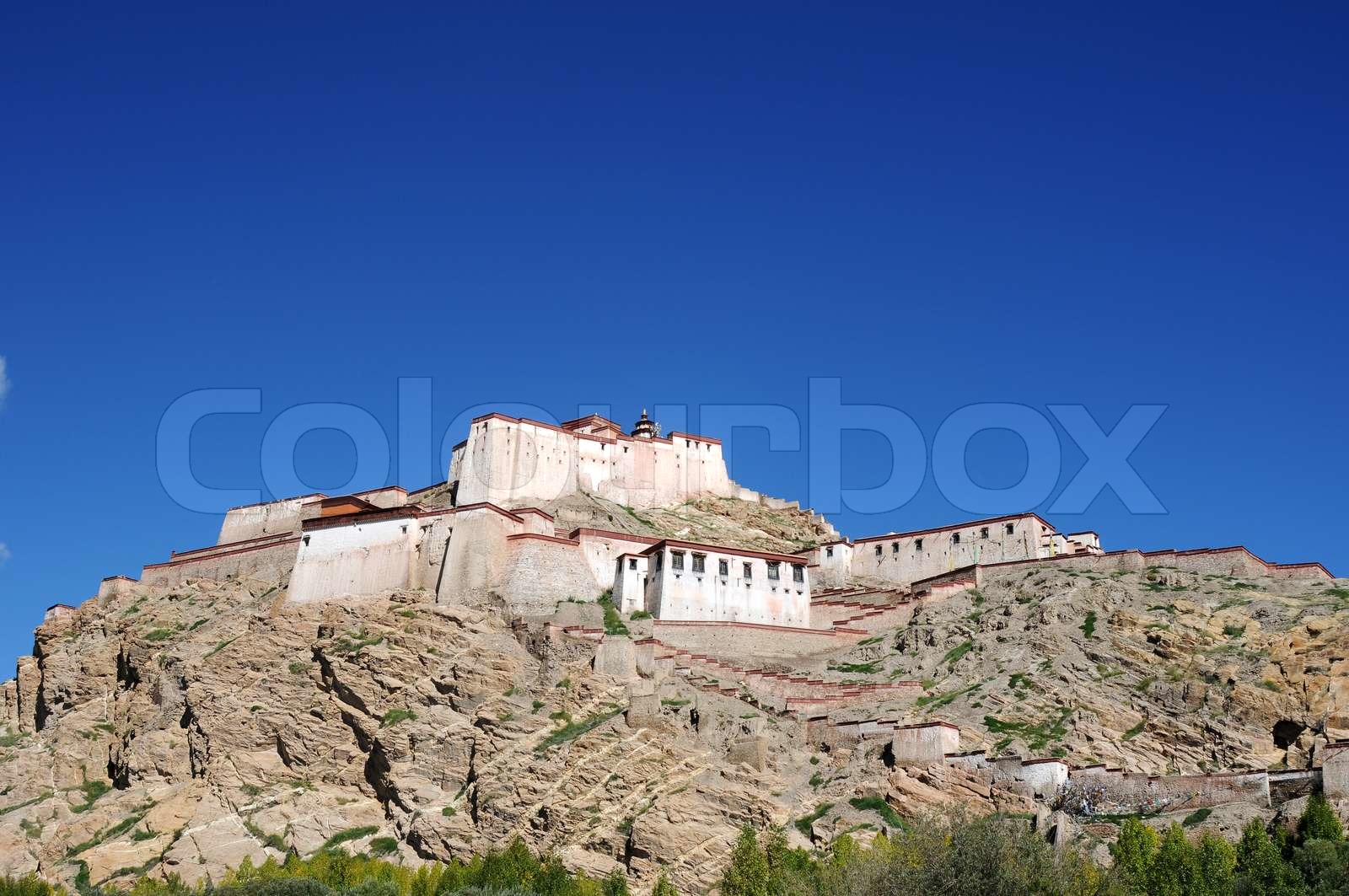 Ancient Tibetan castle | Stock image | Colourbox
