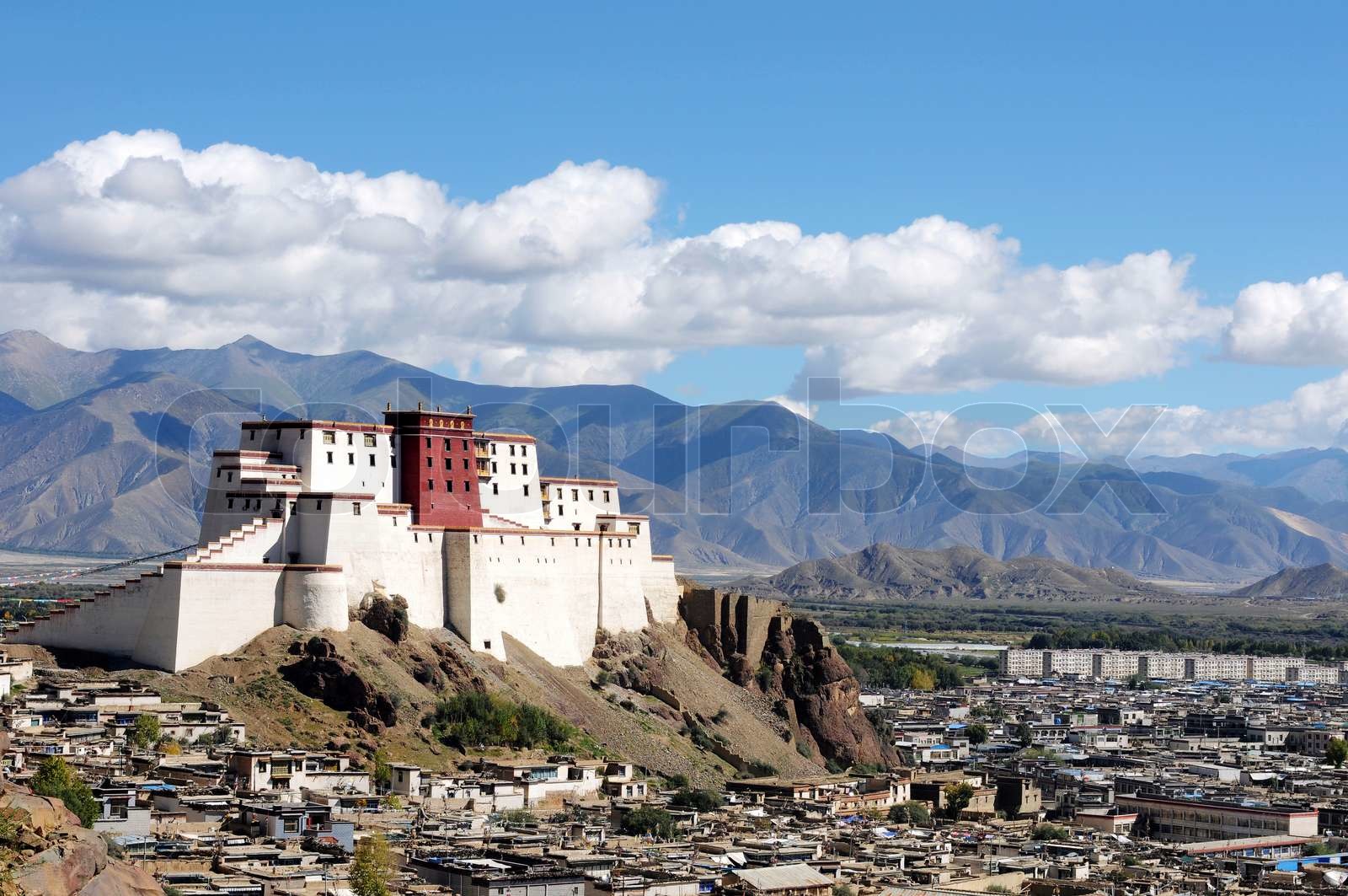 Ancient Tibetan castle | Stock image | Colourbox