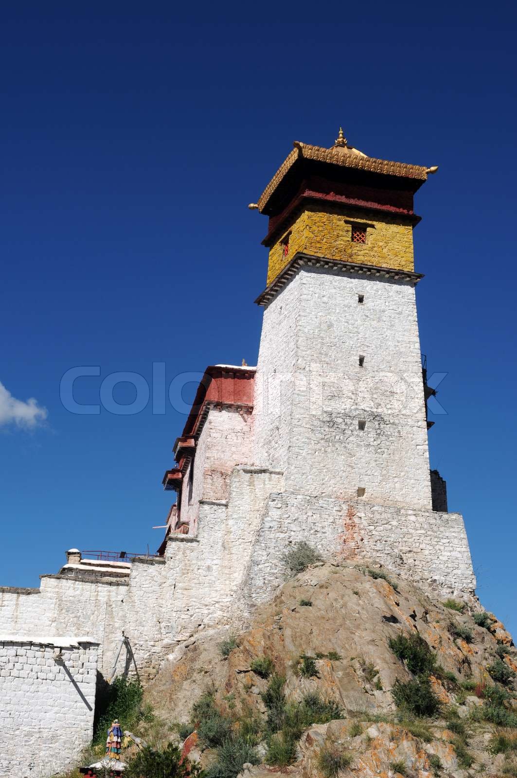 Ancient Tibetan castle | Stock image | Colourbox