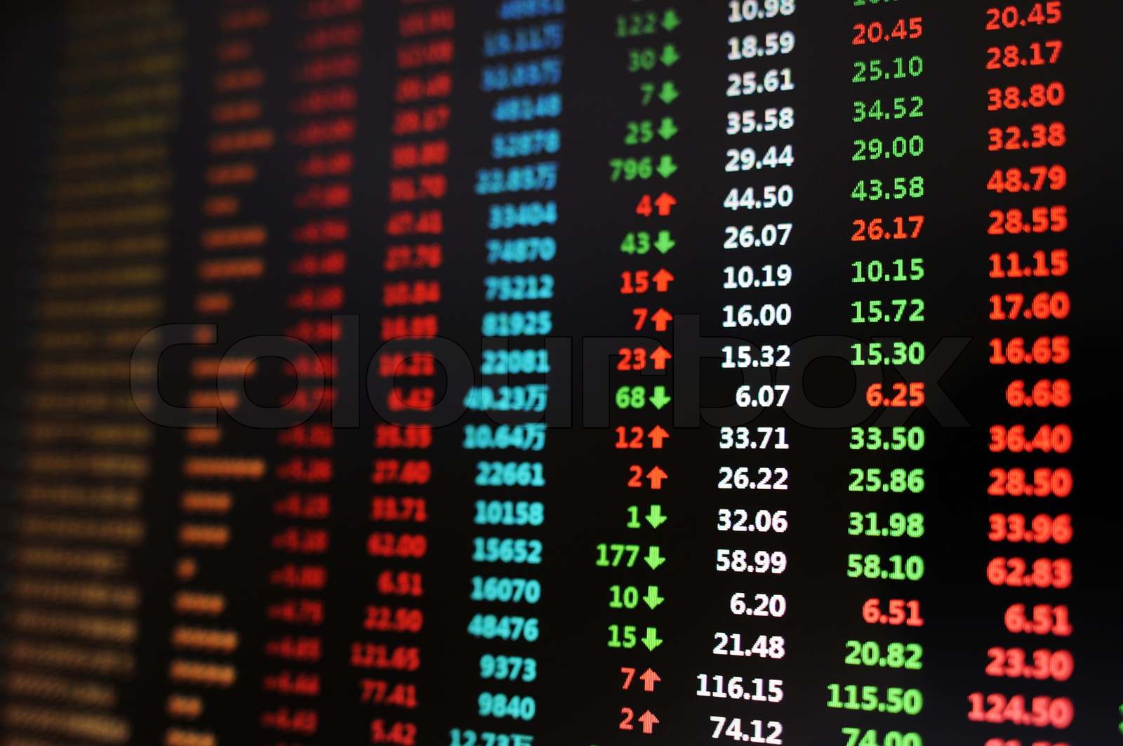 Stock market | Stock image | Colourbox