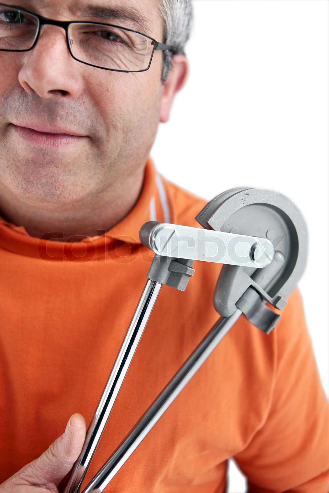 man with a spanner | Stock image | Colourbox