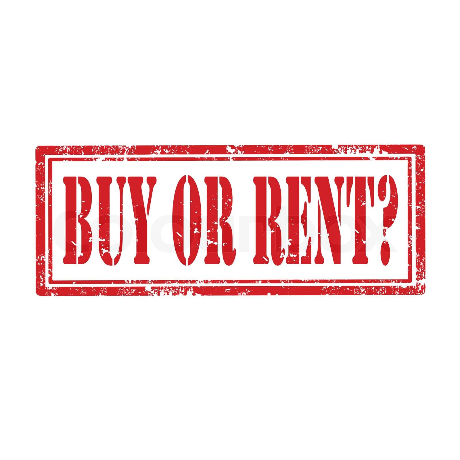 Buy Or Rent-stamp | Stock vector | Colourbox