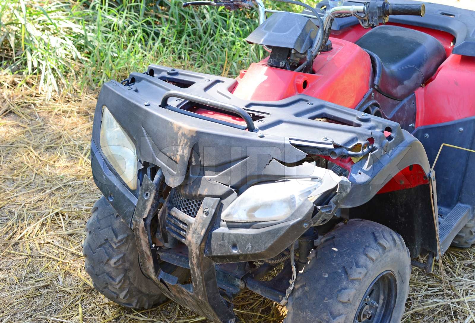 crashed ATV | Stock image | Colourbox